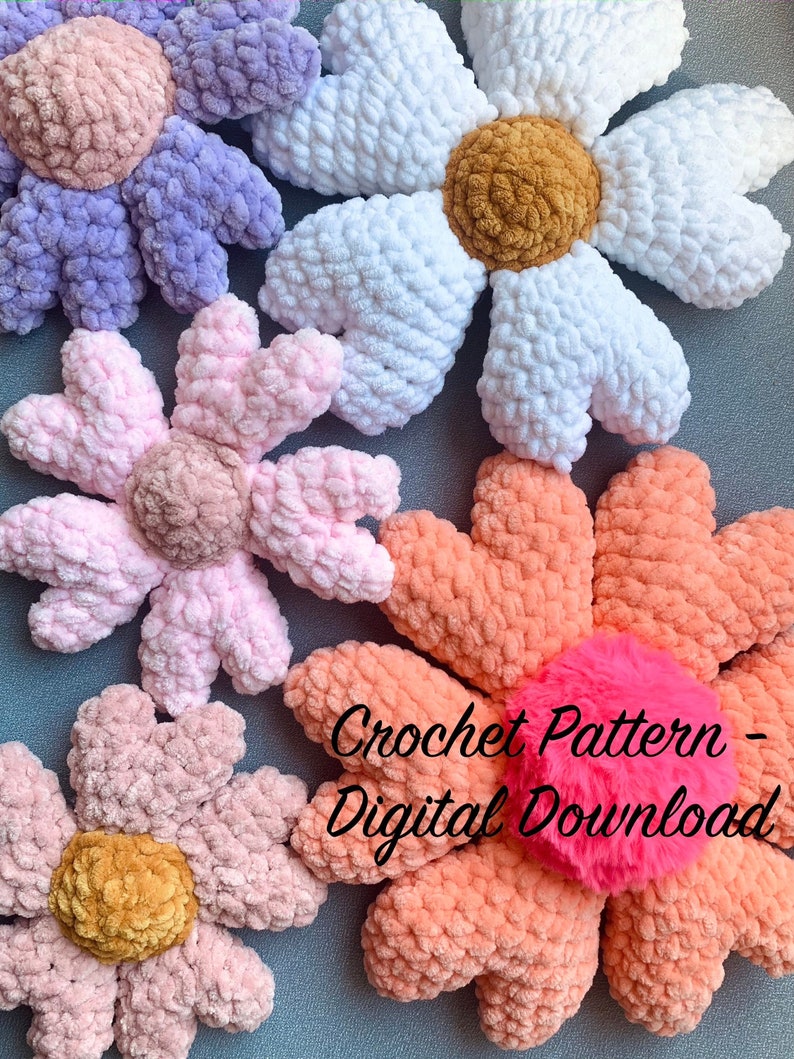Leia Flower Crochet Pattern - Etsy