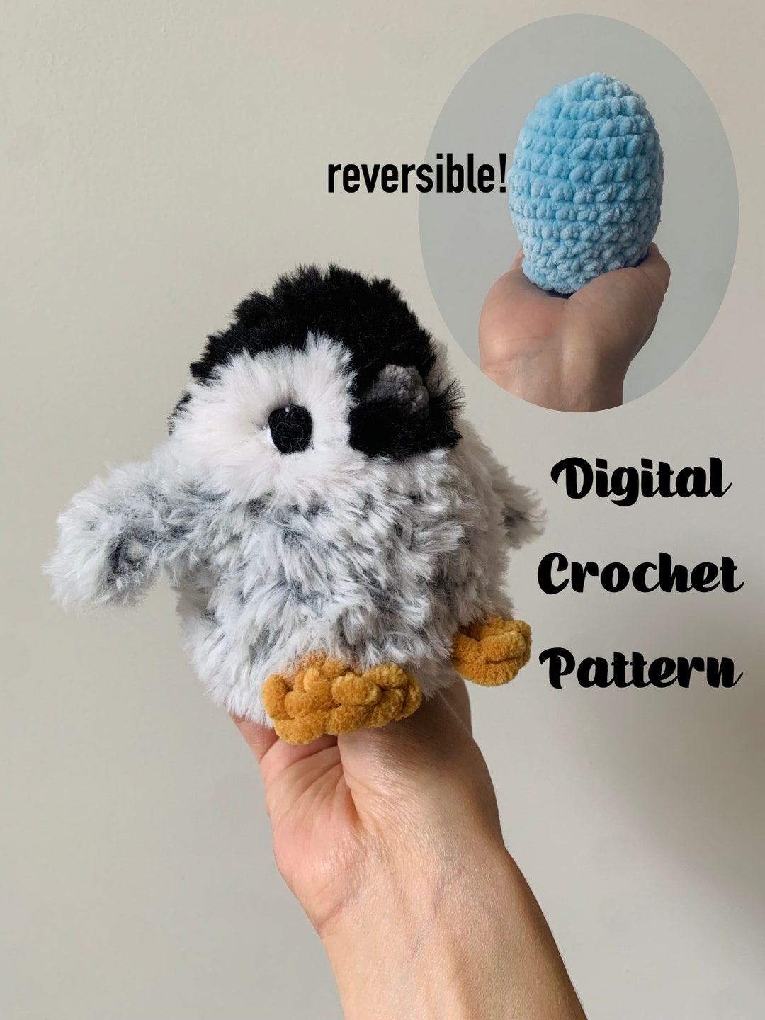 NO-SEW Penguin - Reversible Egg Pal - Etsy