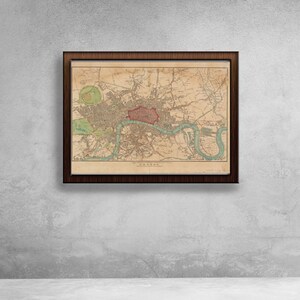 London City Map 1815 - Etsy