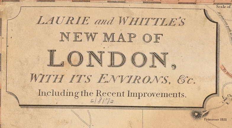 London Map Poster 1813 - Etsy