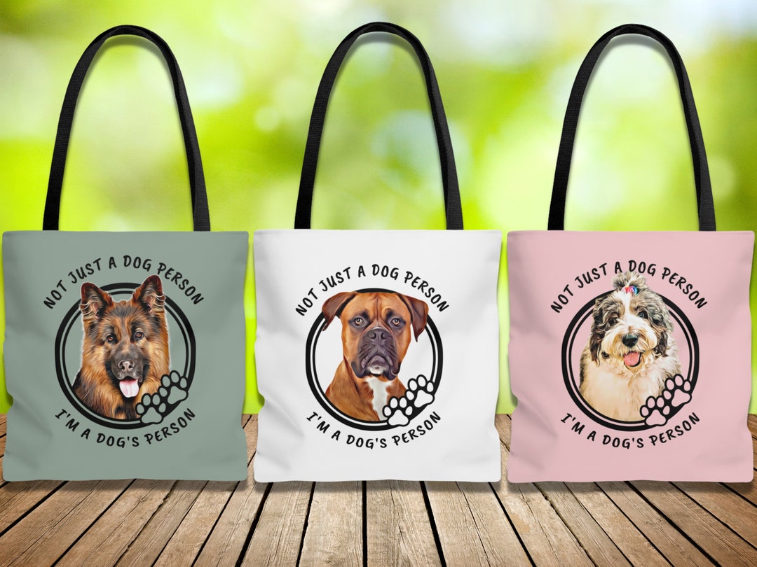 Custom Pet Bag Using Pet Photo Custom Dog Tote Bag Personalized Dog Bag ...