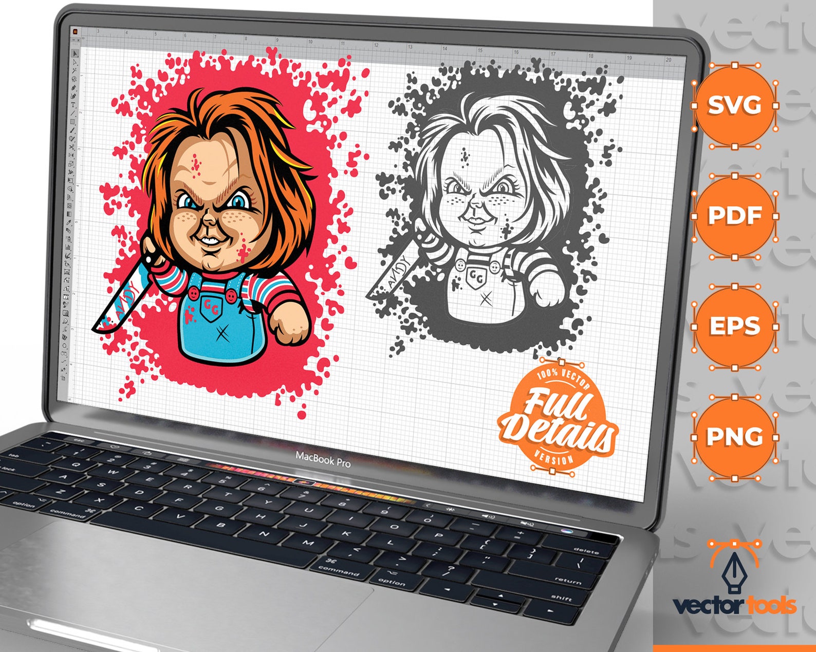 Chucky Svg , Chucky Horror Movie Svg, Halloween Svg, Movie Character ...