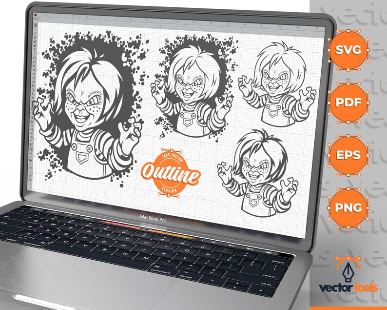 Chucky Svg , Chucky Horror Movie Svg, Halloween Svg, Movie Character Killer Svg , Cricut Svg ...