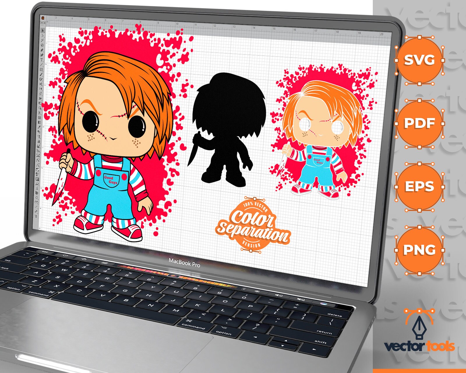Chucky Svg, Funko, Chucky Horror movie svg, Halloween Svg, Movie Character Killer Svg, Childs ...