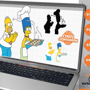 Homer, Marge, Homer Svg, Marge Svg, the Simpsons, the Simpsons Svg, the ...
