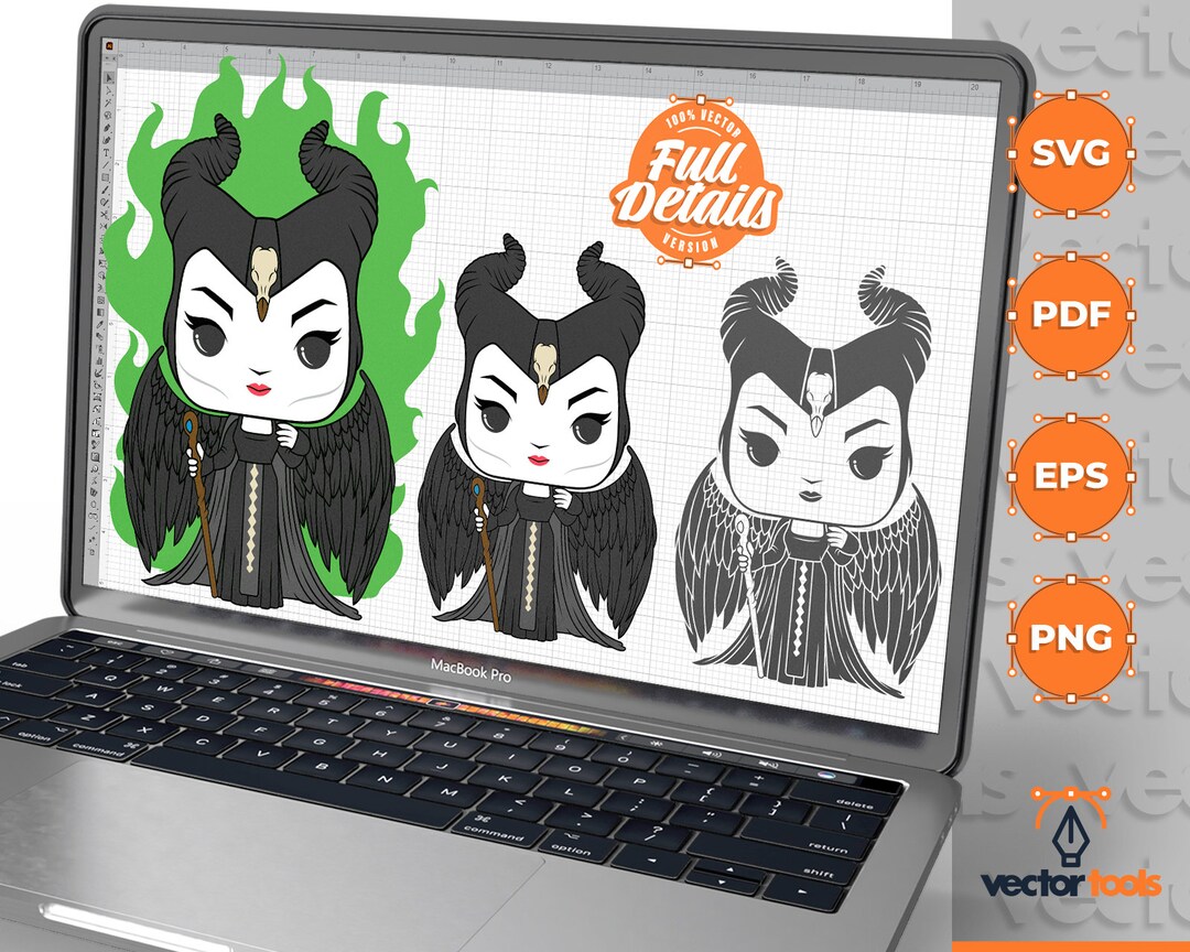 Maleficent Svg, Funko, Evil Queen Svg, Maleficent Cut File, Villain Svg ...