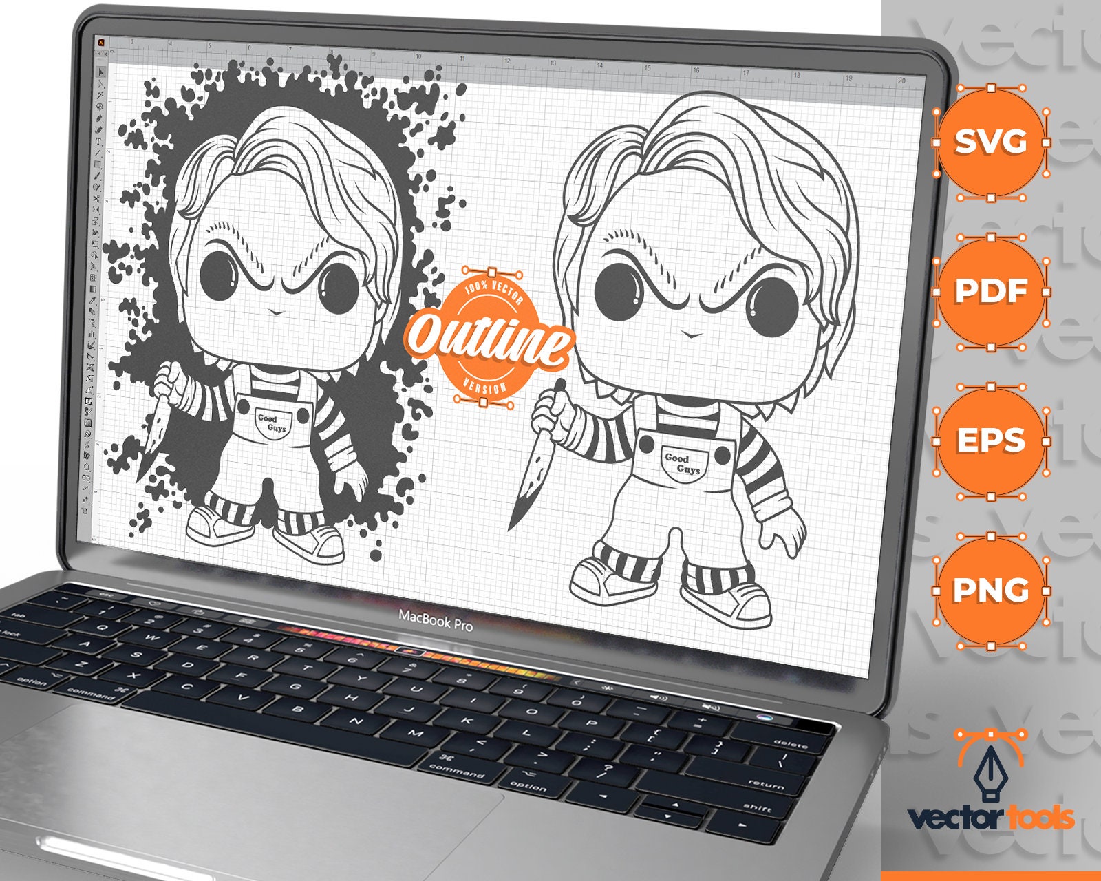 Chucky Svg, Funko, Chucky Horror Movie Svg, Halloween Svg, Movie ...