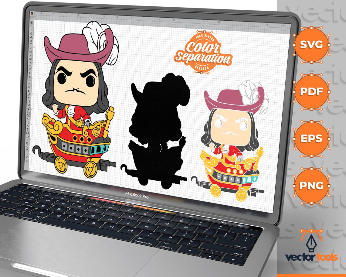Captain Hook SVG, Captain Hook, Captain Hook Funko SVG, Funko Svg ...