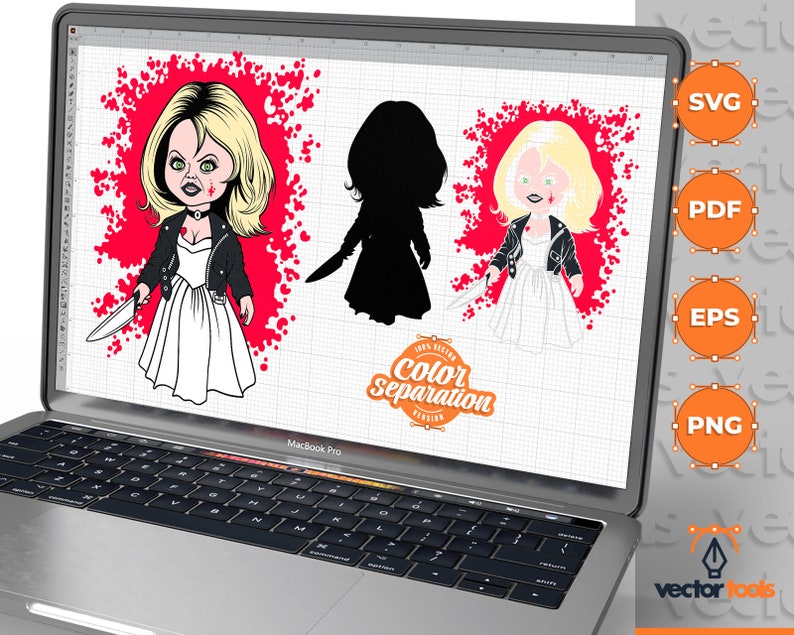 Tiffany SVG, Bride of Chucky, Tiffany Digital File Download, Chucky ...