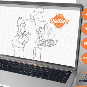 Homer, Marge, Homer Svg, Marge Svg, the Simpsons, the Simpsons Svg, the ...