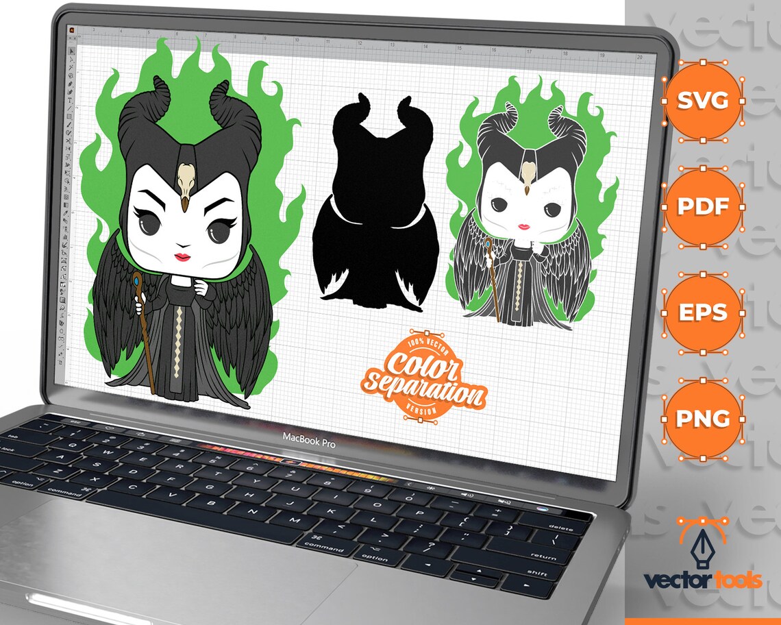 Maleficent Svg Funko Evil Queen Svg Maleficent Cut File - Etsy