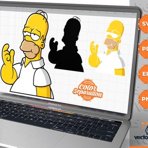 Homer, Homer Svg, the Simpsons, the Simpsons Svg, the Simpsons Clipart ...