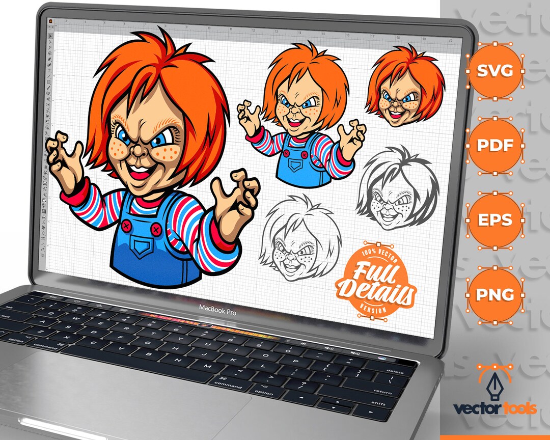 Chucky Svg , Chucky Horror Movie Svg, Halloween Svg, Movie Character ...