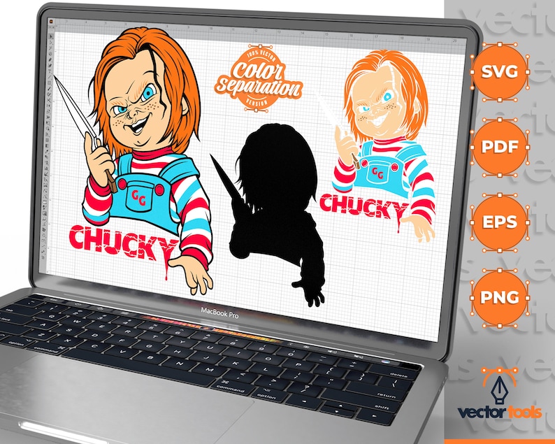 Chucky Svg, Chucky Horror movie svg, Halloween Svg, Movie Character ...