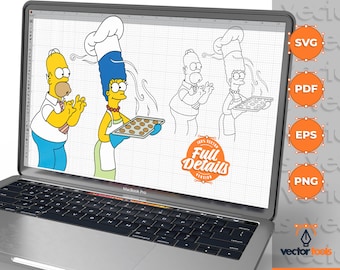 Homer, Marge, Homer Svg, Marge Svg, the Simpsons, the Simpsons Svg, the ...