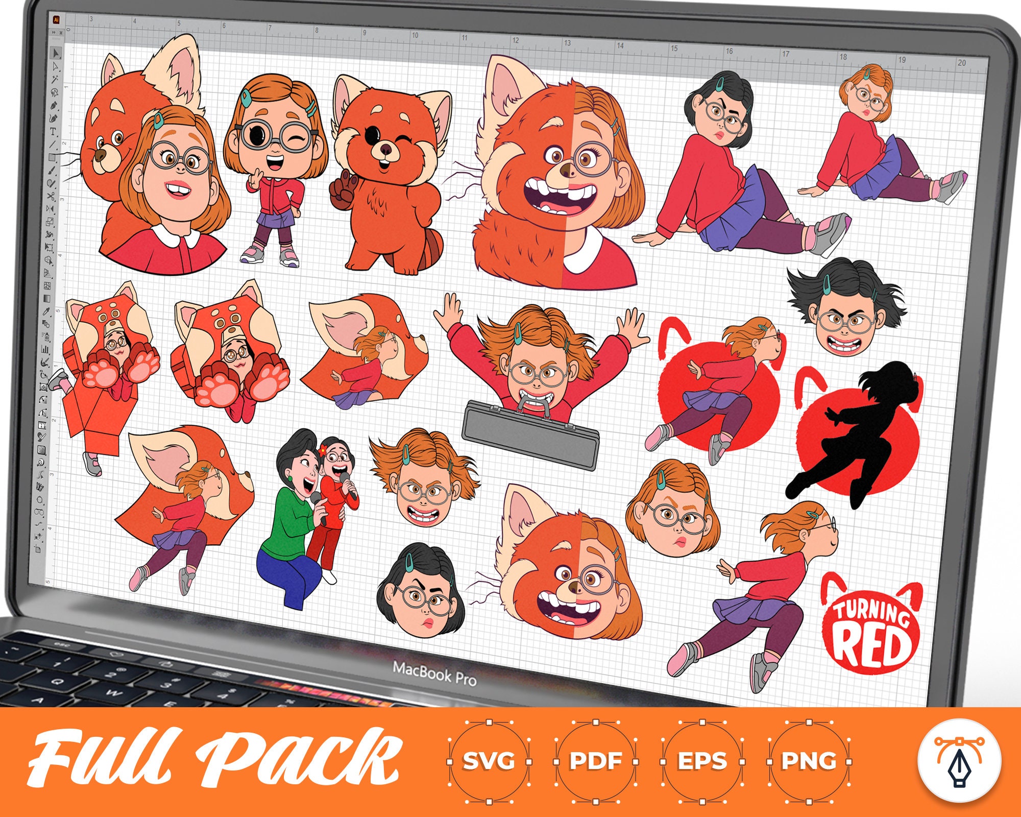 Turning Red, Turning Red Pack, Turning Red Svg, Meilin Svg, Turning Red ...