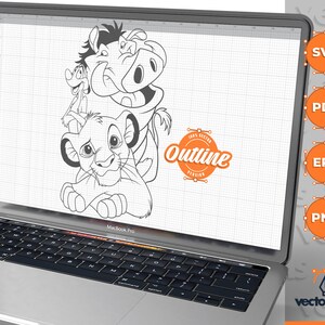 Lion King Svg , Timon Simba Pumba, Lion King Png, Timon and Pumba Svg ...