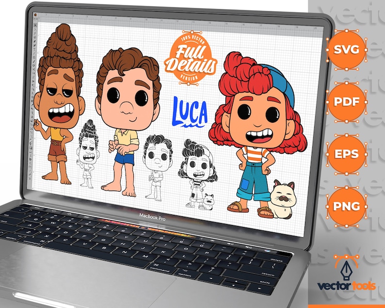 Luca, Alberto, Giulia, Luca Svg, Alberto SVG, Luca Funko, Luca POP ...