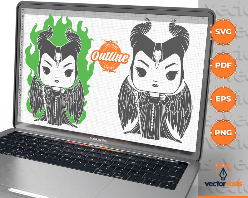 Maleficent Svg Funko Evil Queen Svg Maleficent Cut File - Etsy