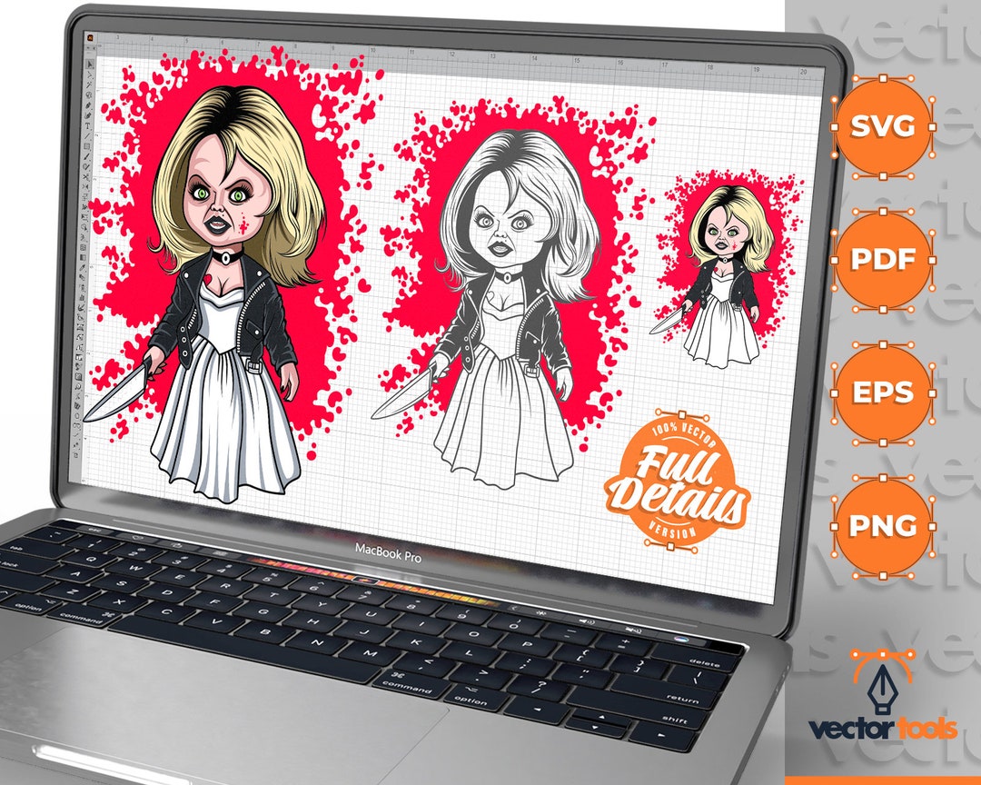 Tiffany SVG, Bride of Chucky, Tiffany Digital File Download, Chucky ...