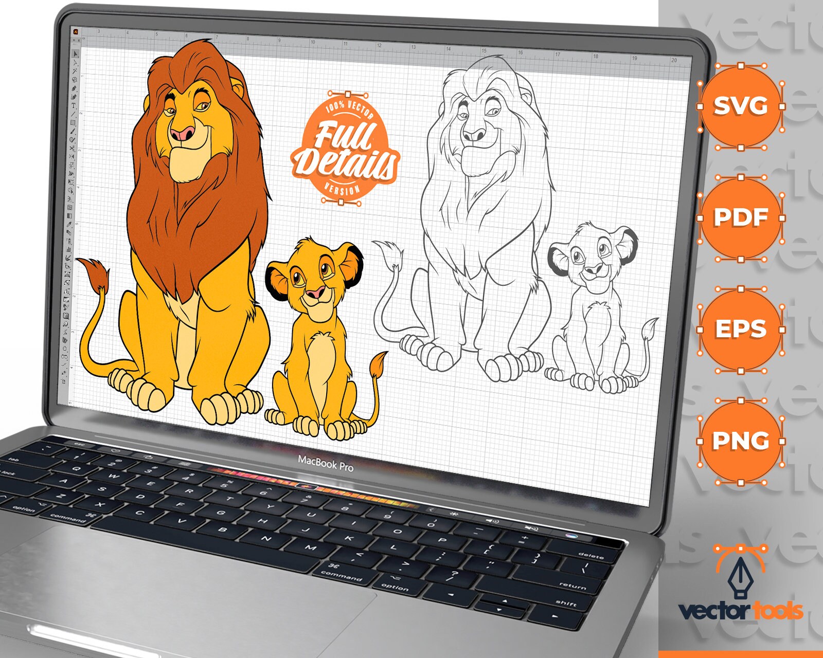 Rey León svg, Simba svg, Rey León png, Rey León, cricut, eps, svg, pdf ...