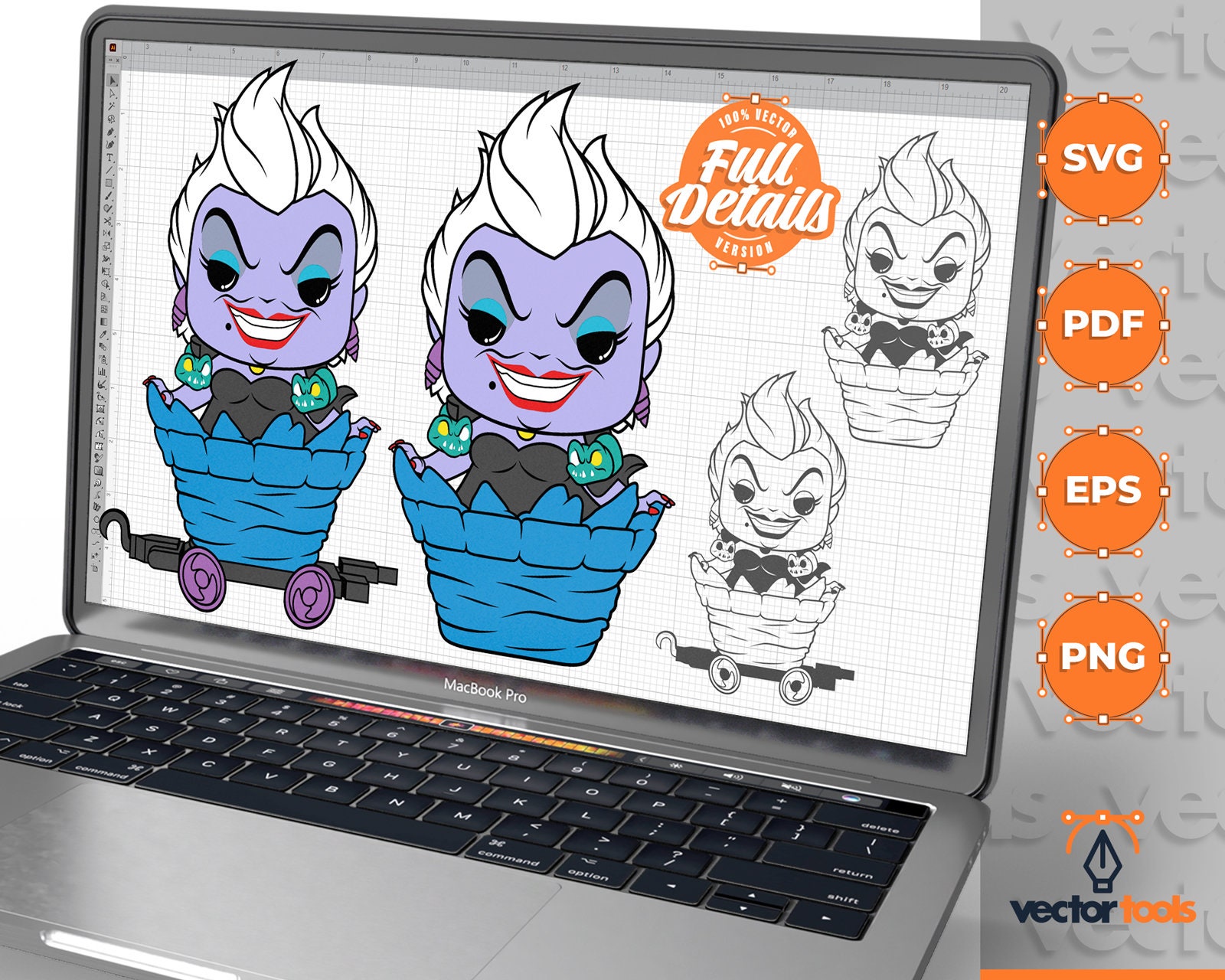 Ursula Svg, Funko, Villain Svg, Little Mermaid SVG, the Little Mermaid ...