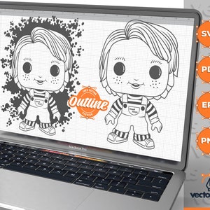 Chucky Svg, Funko, Chucky Horror Movie Svg, Halloween Svg, Movie ...