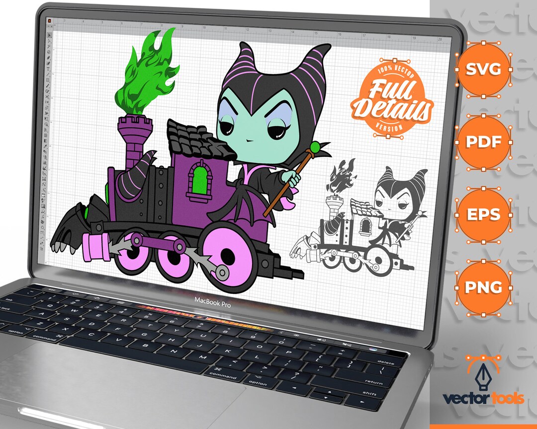 Maleficent Svg, Funko, Evil Queen Svg, Maleficent Cut File, Villain Svg ...