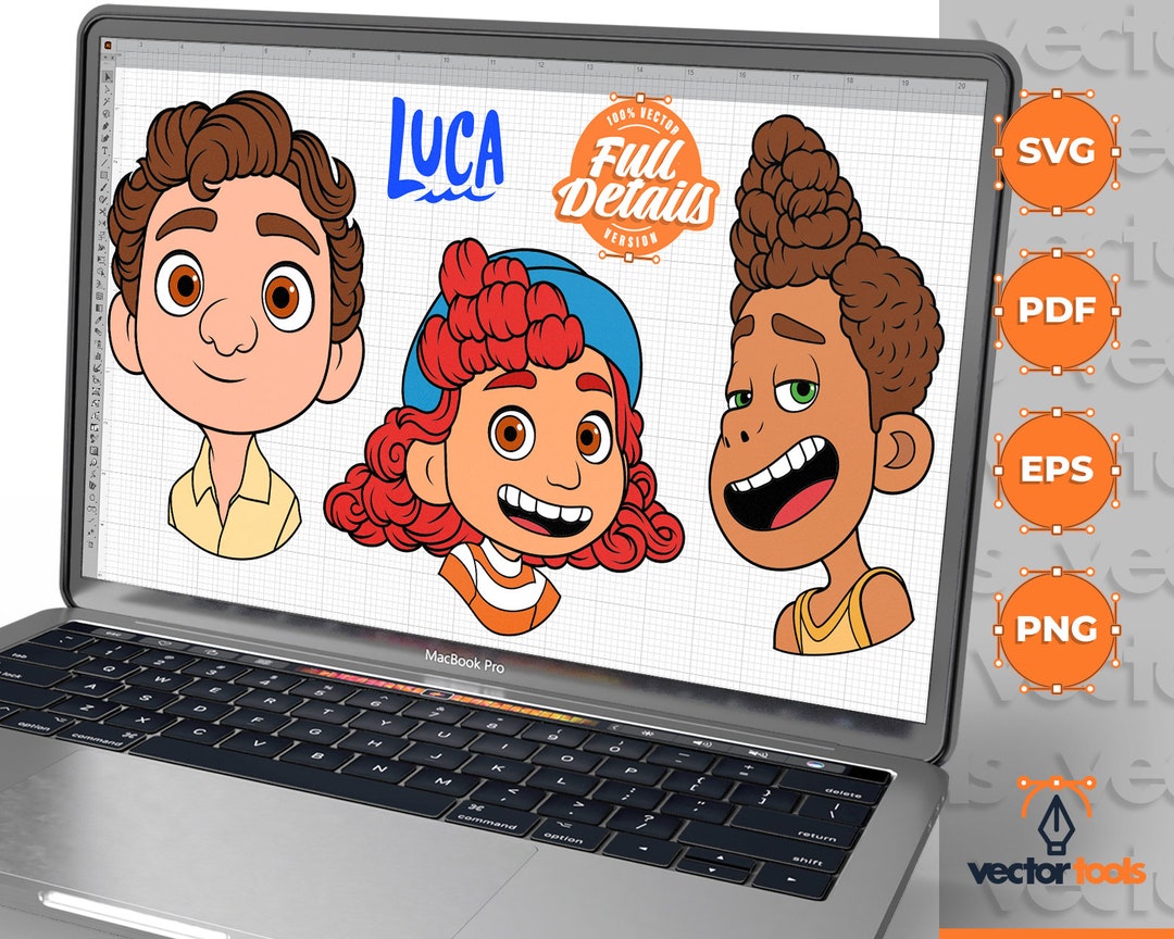 Luca, Alberto, Giulia, Luca Svg, Alberto SVG, Luca Clipart, Luca ...