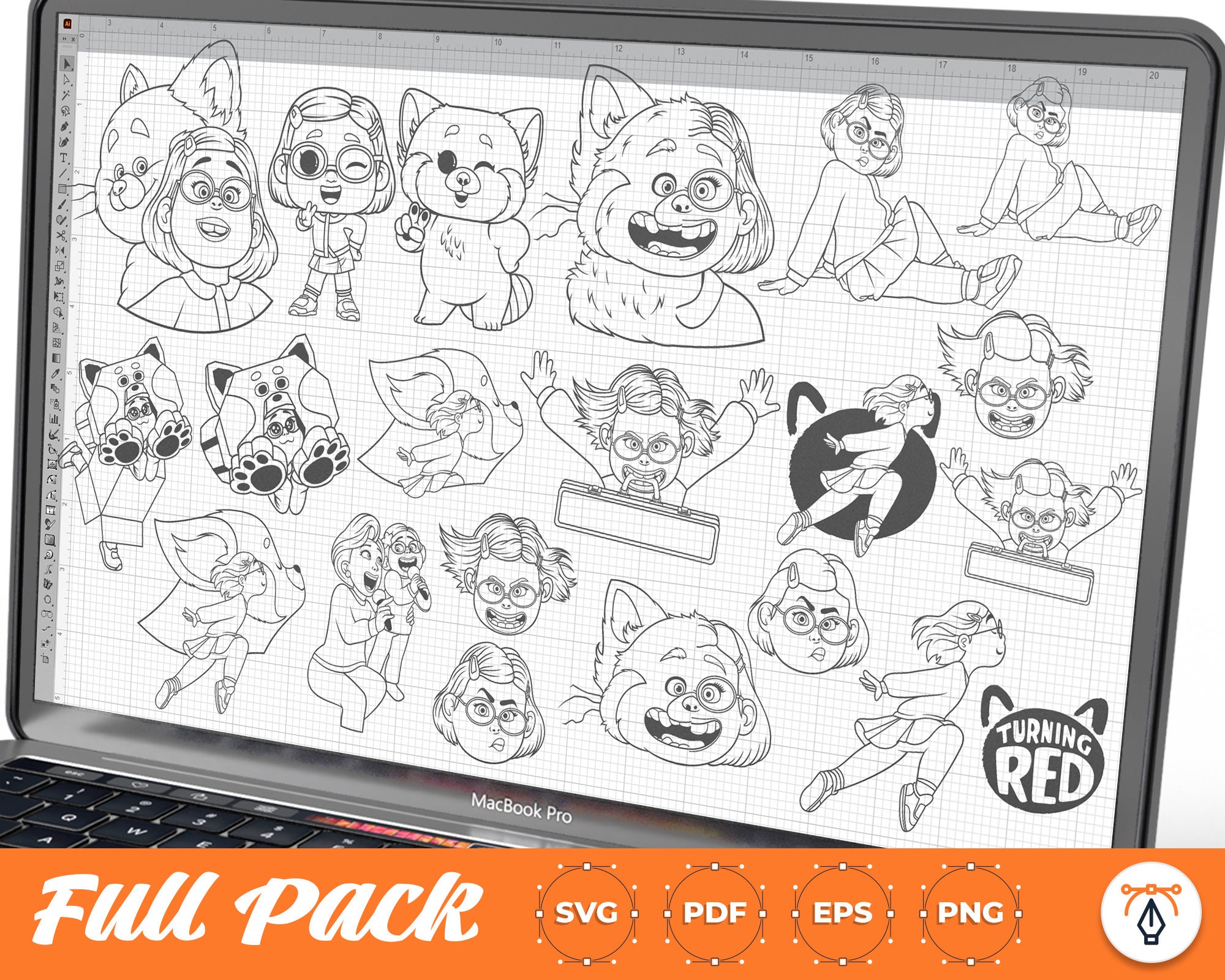 Turning Red, Turning Red Pack, Turning Red Svg, Meilin Svg, Turning Red ...