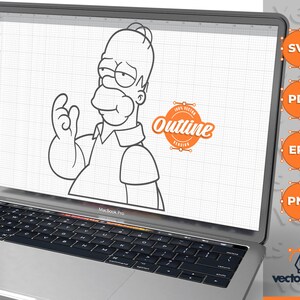 Homer, Homer Svg, the Simpsons, the Simpsons Svg, the Simpsons Clipart ...