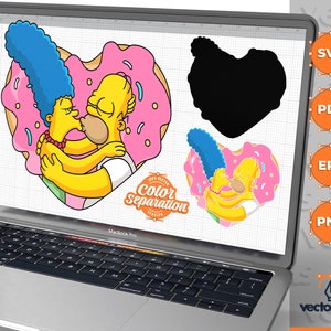 Homer, Marge, Homer Svg, Marge Svg, the Simpsons, the Simpsons Svg, the ...