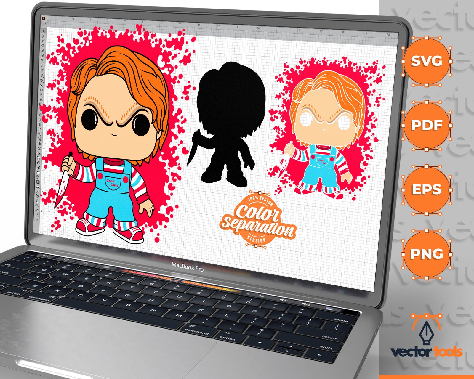 Chucky Svg, Funko, Chucky Horror Movie Svg, Halloween Svg, Movie Character Killer Svg, Childs ...