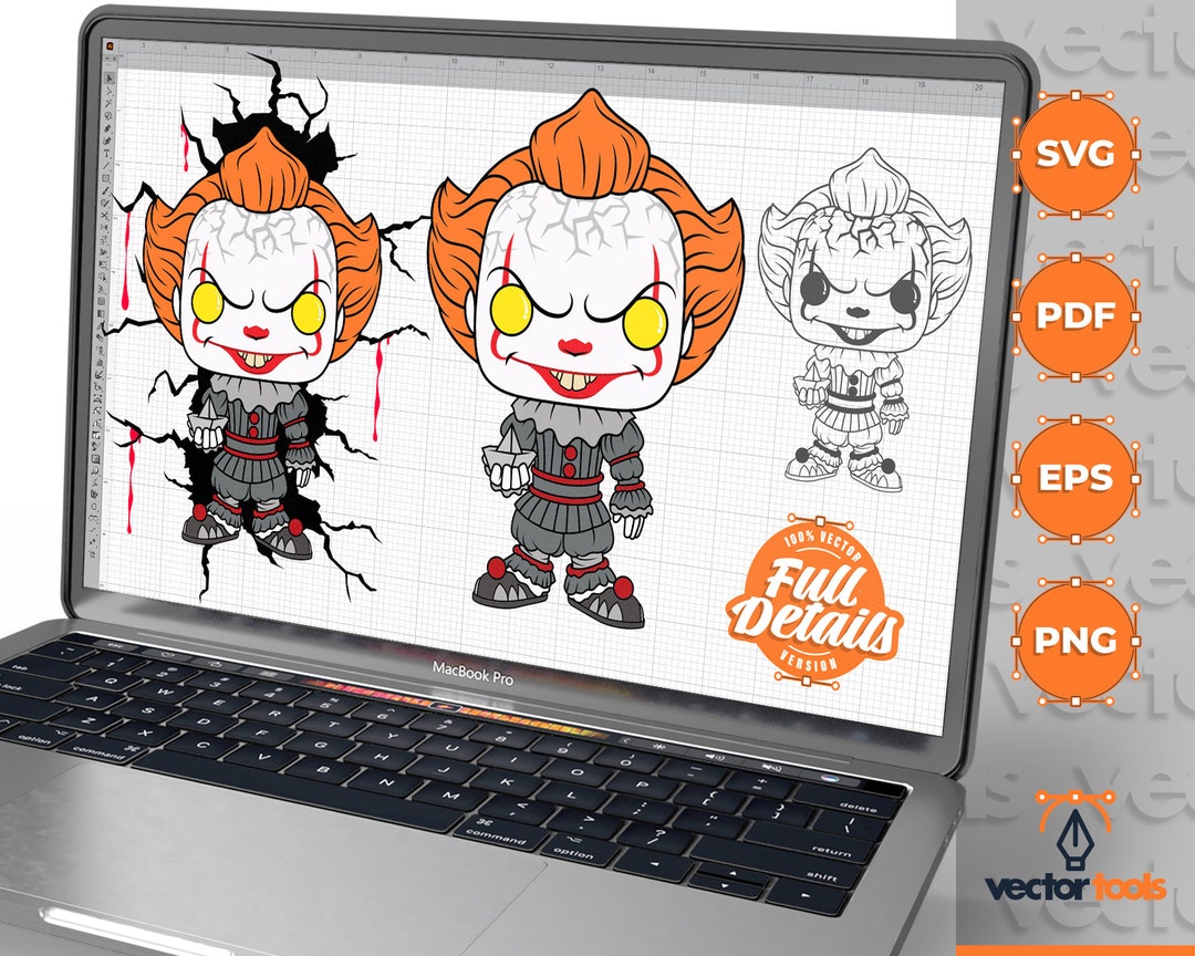 Pennywise Svg, It Svg, Funko, Pennywise Horror Movie Svg, Halloween Svg ...