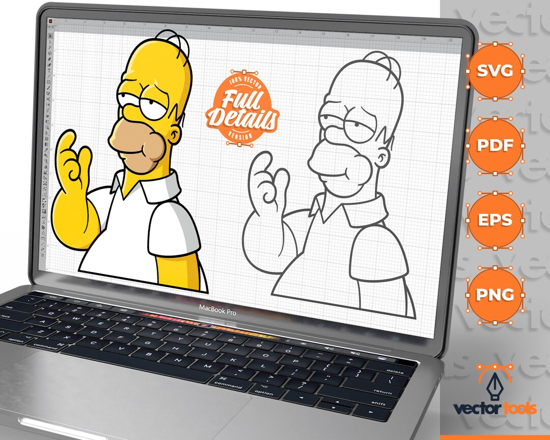 Homer, Homer Svg, the Simpsons, the Simpsons Svg, the Simpsons Clipart ...