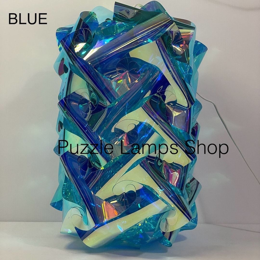 Puzzle Lamps Iridescent Colors in Cylinder Shape. Lights for Camping ...