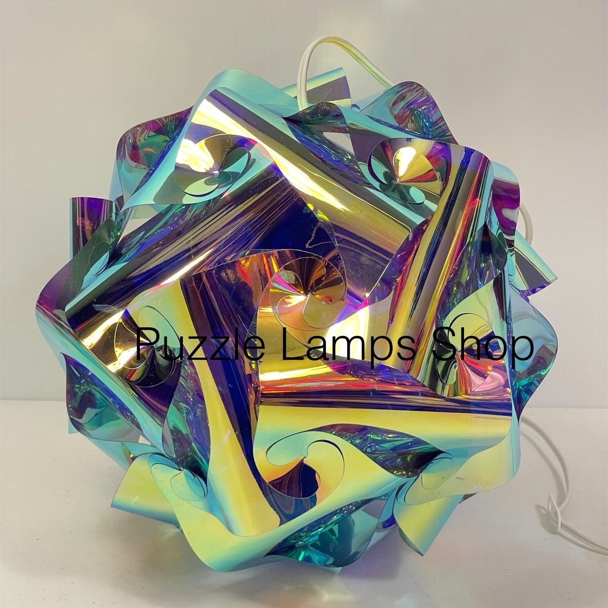 Puzzle Lamps Iridescent Colors Light for Camping. - Etsy
