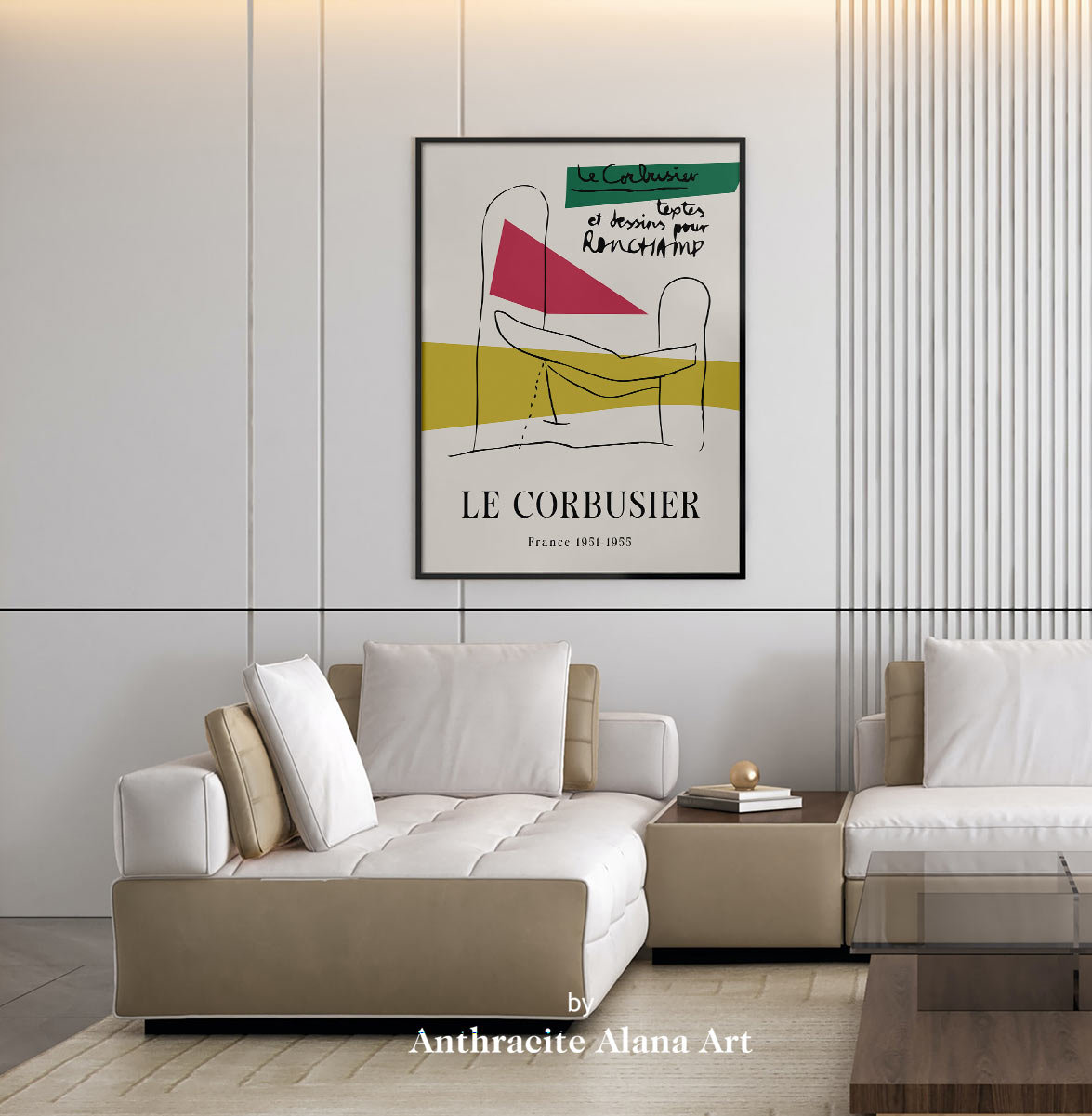 Le Corbusier Chapelle Ronchamp Wall Art, Corbusier Drawing Architecture ...