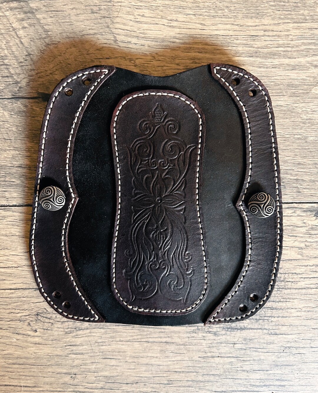 Floral Tooled Arm Guard - Etsy
