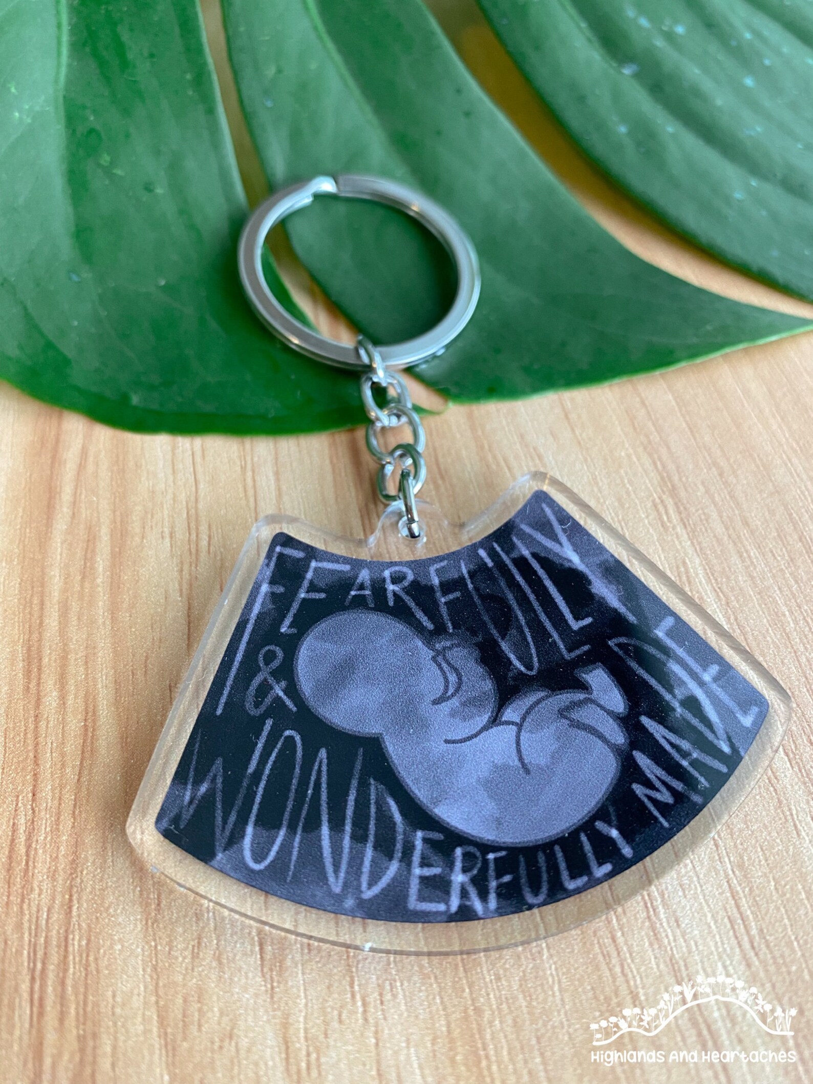 Pro Life Acrylic Keychain Ultrasound Keychains Wonderfully Made ...