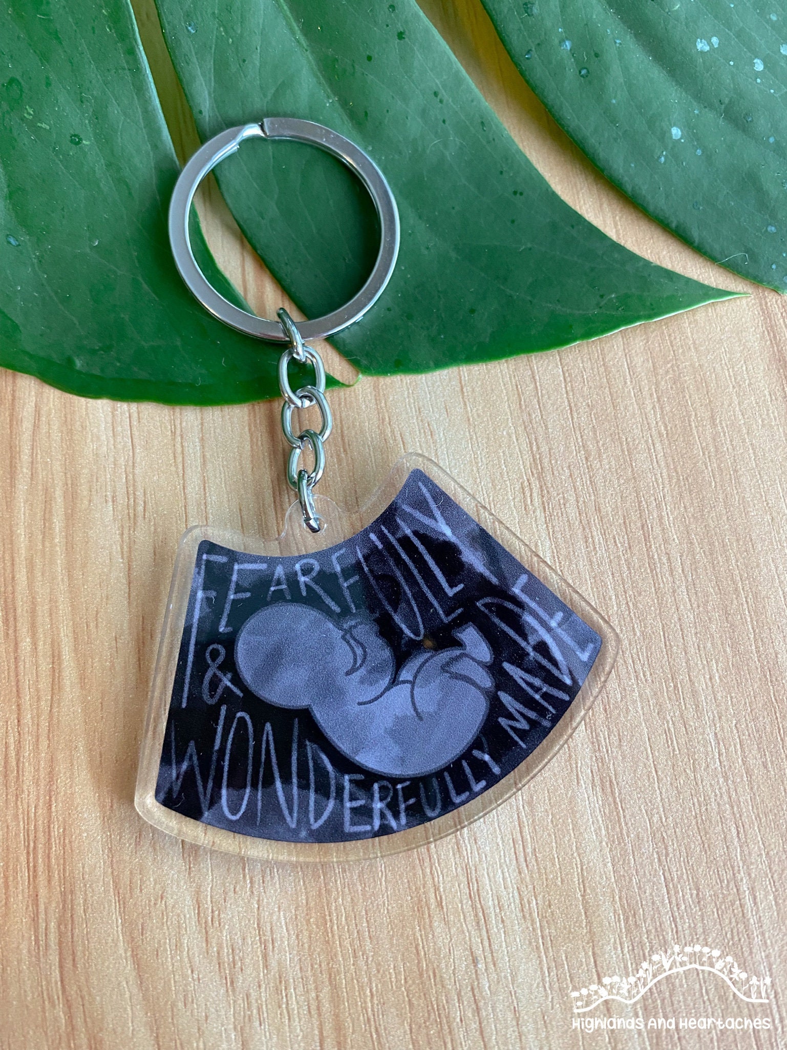 Pro Life Acrylic Keychain Ultrasound Keychains Wonderfully Made ...