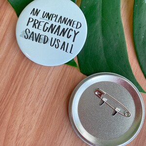 Pro Life Button Pinback Unplanned Pregnancy Christian Button Christian ...