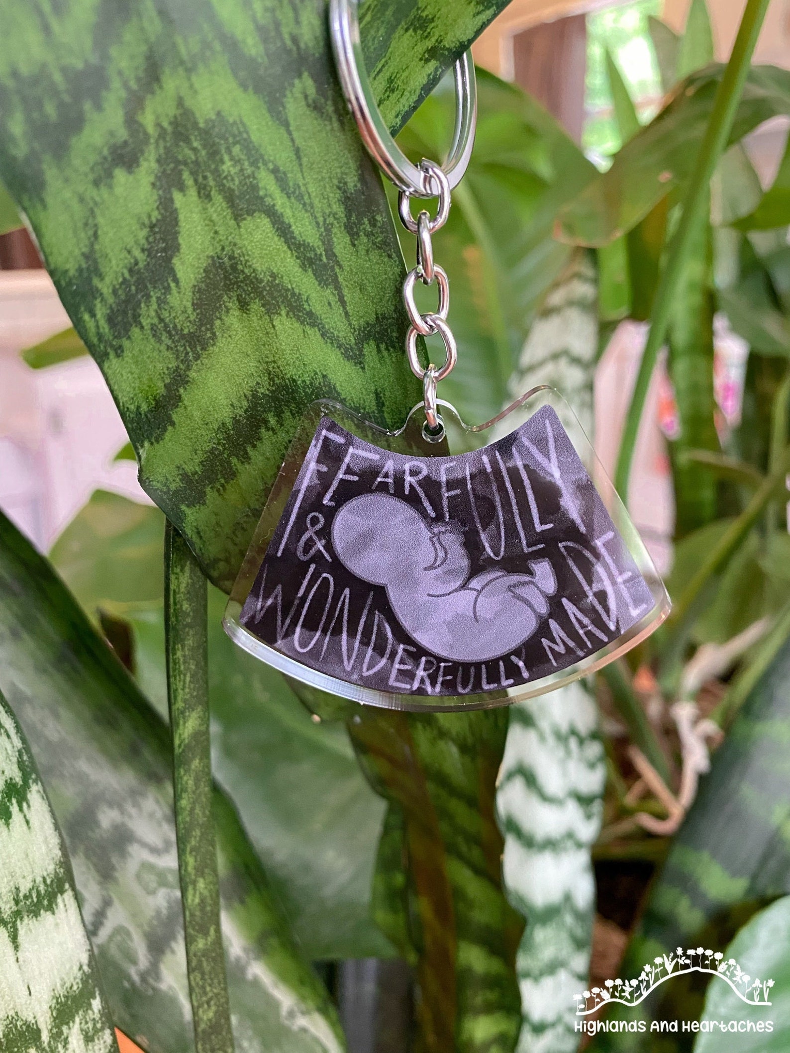 Pro Life Acrylic Keychain Ultrasound Keychains Wonderfully Made ...
