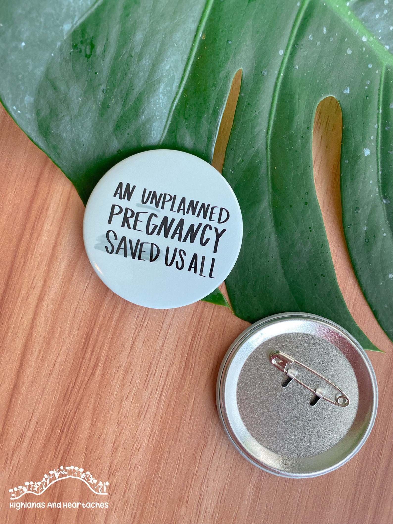 Pro Life Button Pinback Unplanned Pregnancy Christian Button Christian ...