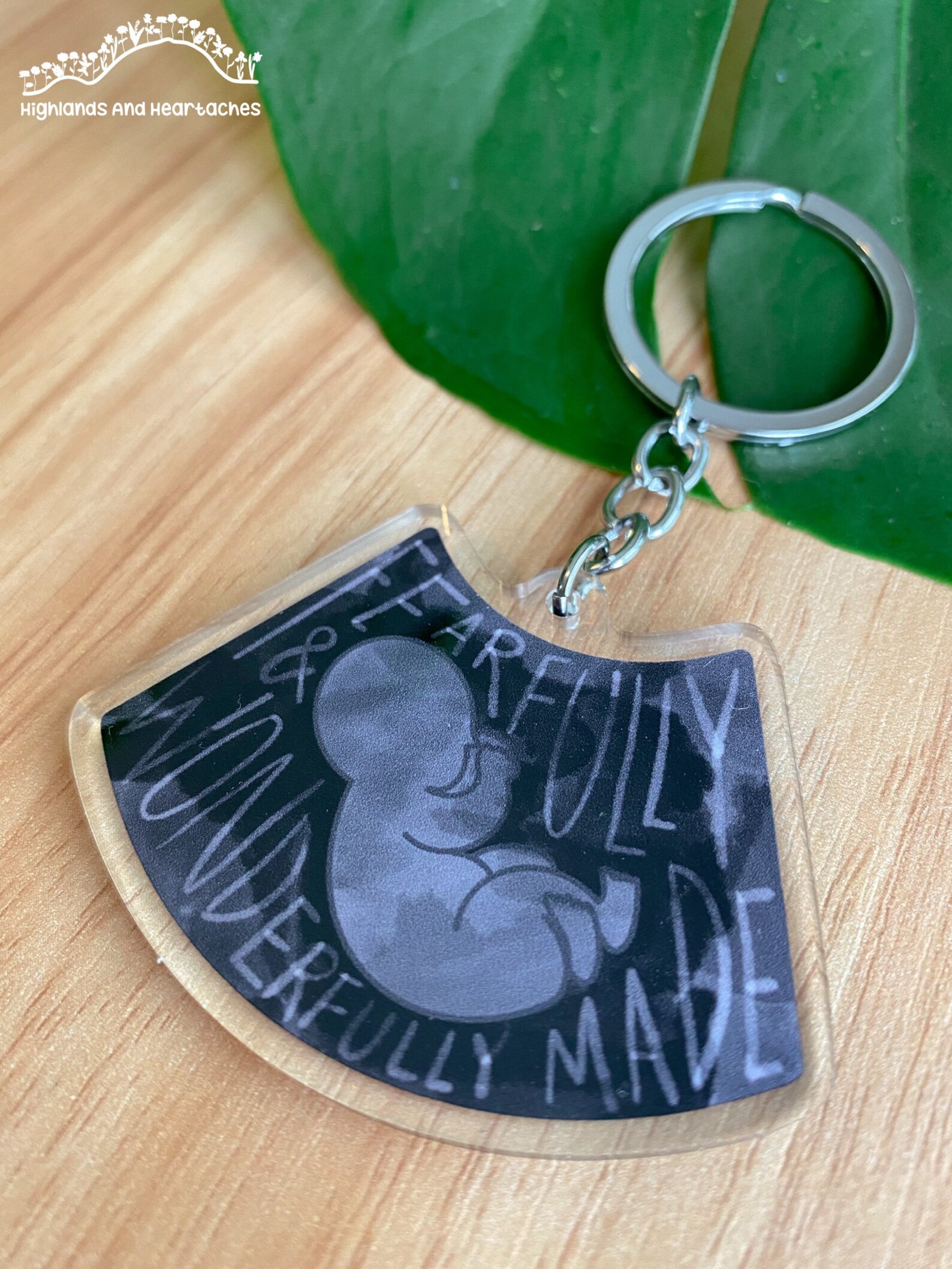 Pro Life Acrylic Keychain Ultrasound Keychains Wonderfully Made ...