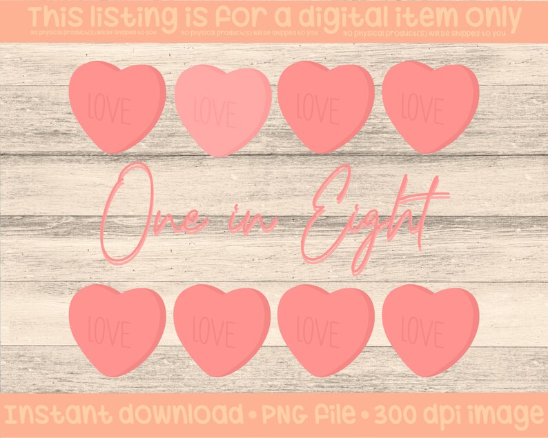 One in Eight PNG for Sublimation Infertility Sublimation - Etsy