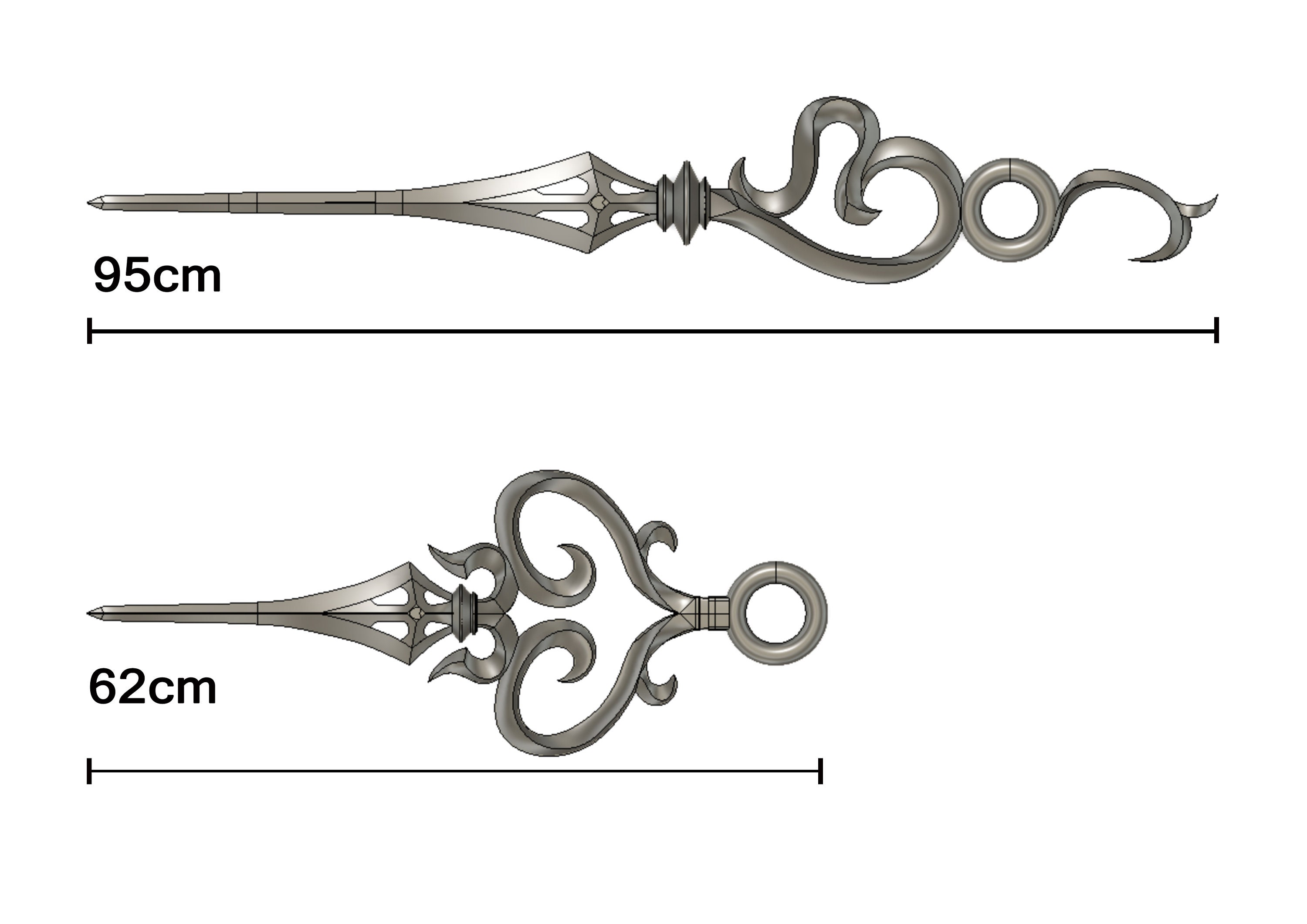 Ouro Kronii's Swords | Hololive Cosplay - Etsy