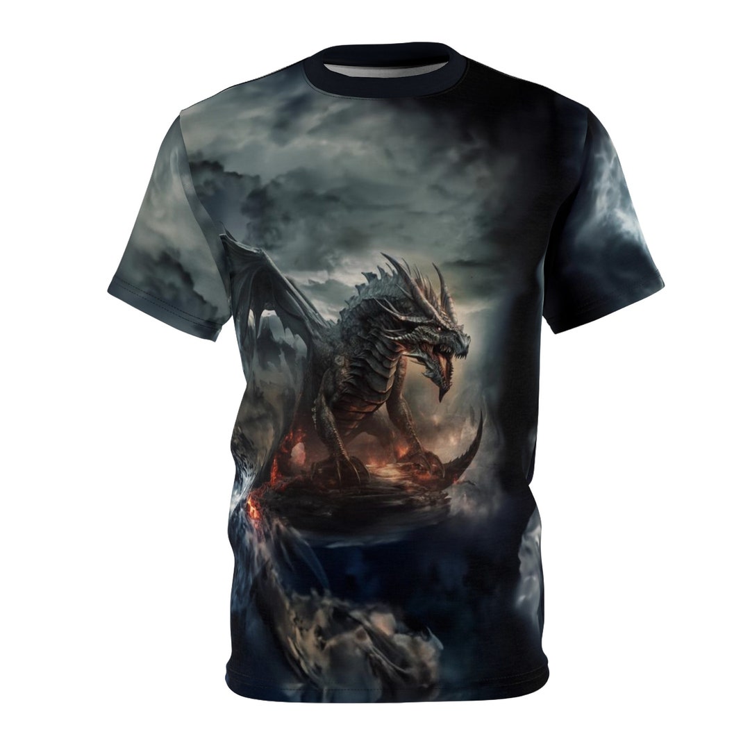 Dragon Zee Unisex Cut & Sew Tee AOP Cut and Sew Graphic Shirt Unique ...