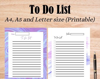 Printable to Do List, Pink and Yellow, Efficient To-do List, Printable ...