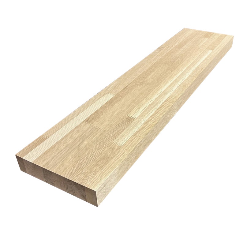 White Oak Butcher Block Slab or Shelf | 8" or 12" Wide | Unfinished ...